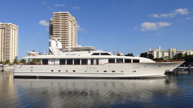 Price cut on superyacht PG's Jester at Merle Wood